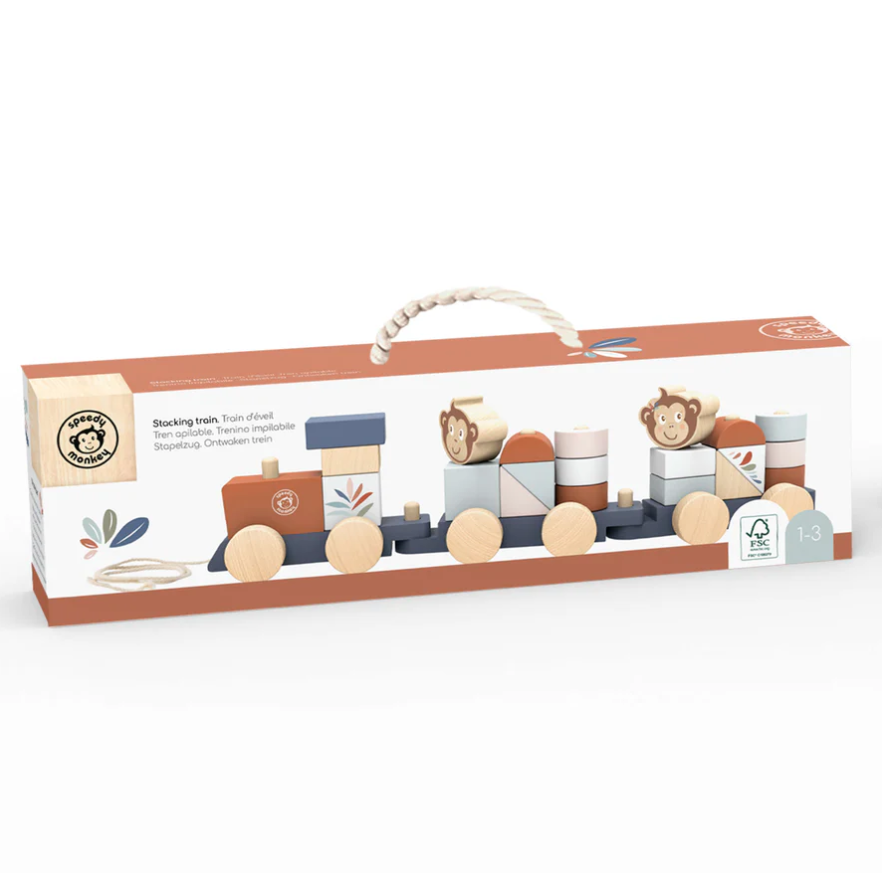 Speedy Monkey - Stacking Train – Ollie & Lloyd