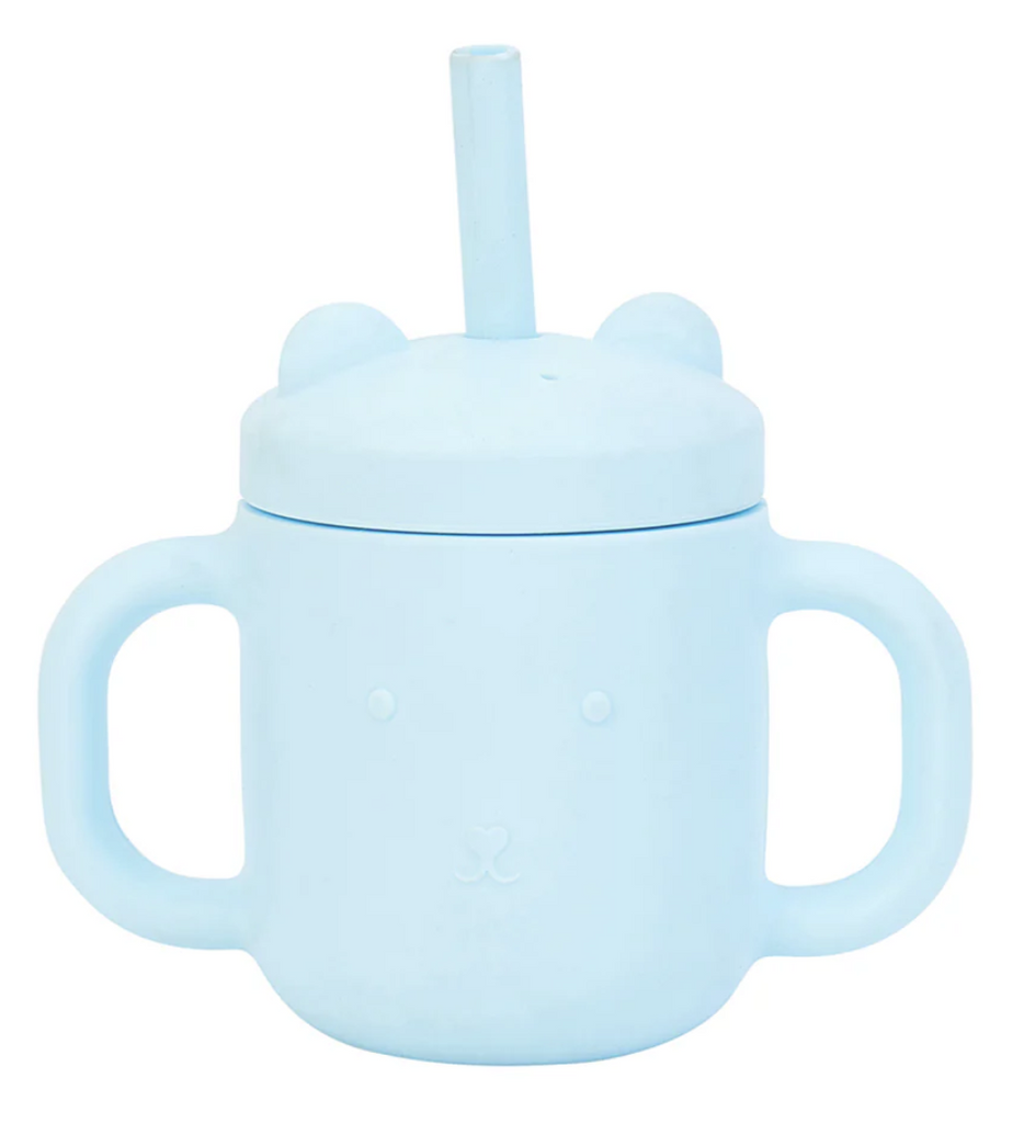 Baby silicon sippy cup - Blue – Ollie & Lloyd