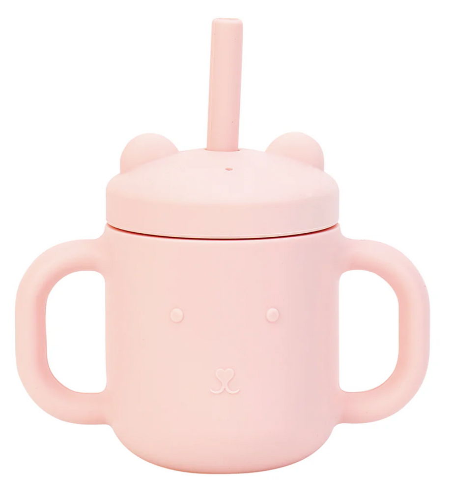 Baby silicon sippy cup - Pink – Ollie & Lloyd